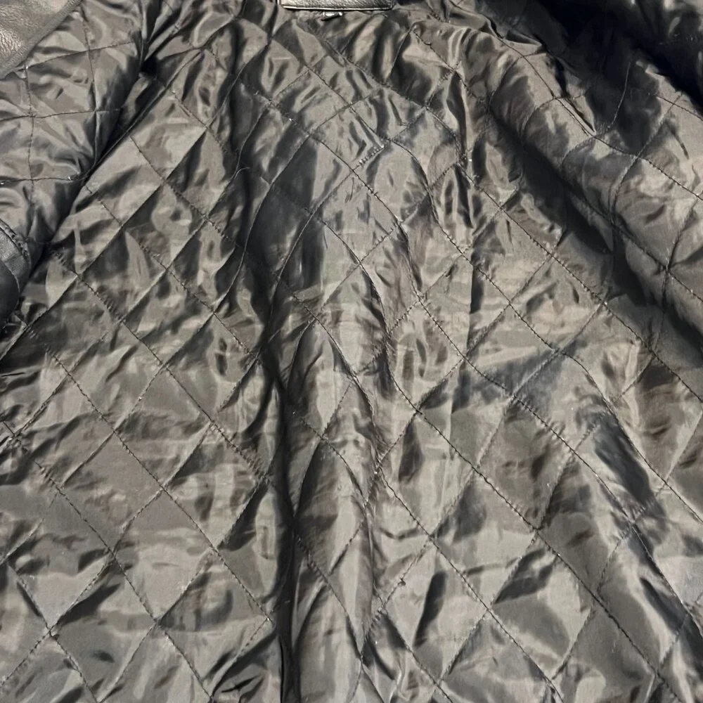 Murano | Jackets & Coats | Murano Leather Bomber Jacket Men Large Black ...